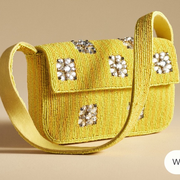 Anthropologie | Bags | Nwt Fiona Beaded Shoulder Bag | Poshmark